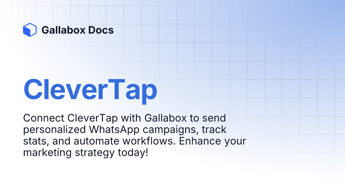 CleverTap | Gallabox Docs