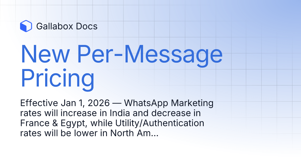 New Per-Message Pricing | Gallabox Docs