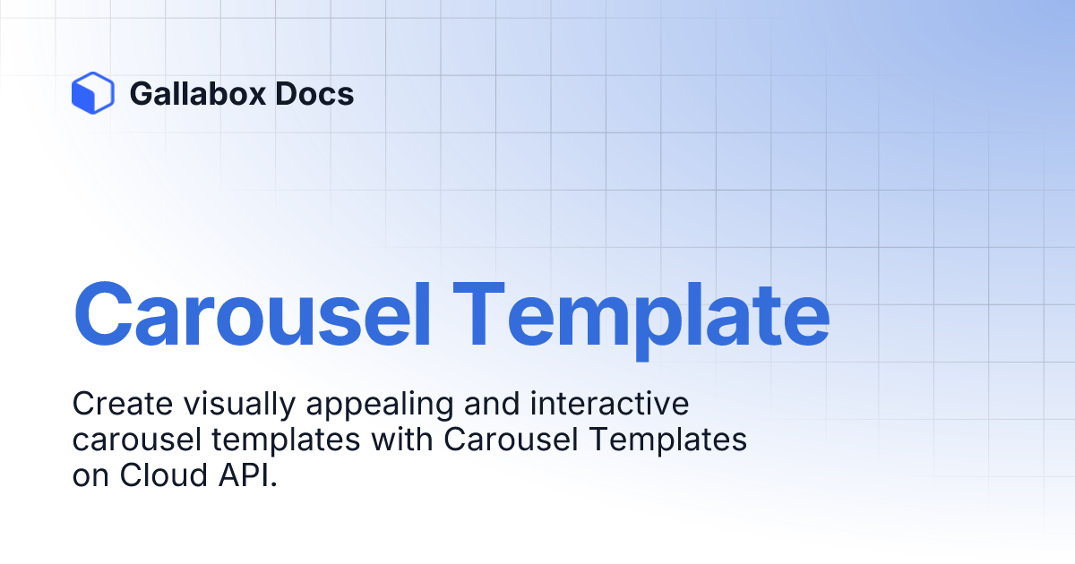 Carousel Template | Gallabox Docs